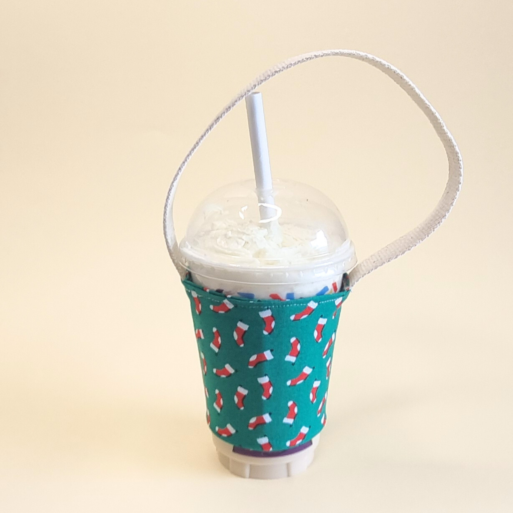 Santa Stockings Beverage Carrier – Christmas Cup Carrier | Jean & Joy ...